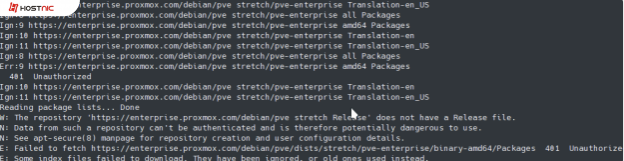 Mengatasi Task Error Command ‘apt Get Update Failed” Pada Proxmox Ve