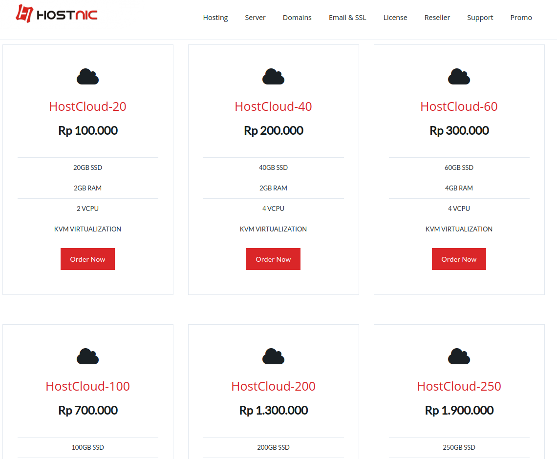 Cara Order VPS Cloud Server Gen 2 Hostnic - Hostnic.id Cara Order VPS Cloud Server Gen 2 Hostnic - Hostnic.id