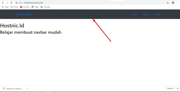 Cara membuat navbar mudah - Hostnic.id Cara membuat navbar mudah - Hostnic.id
