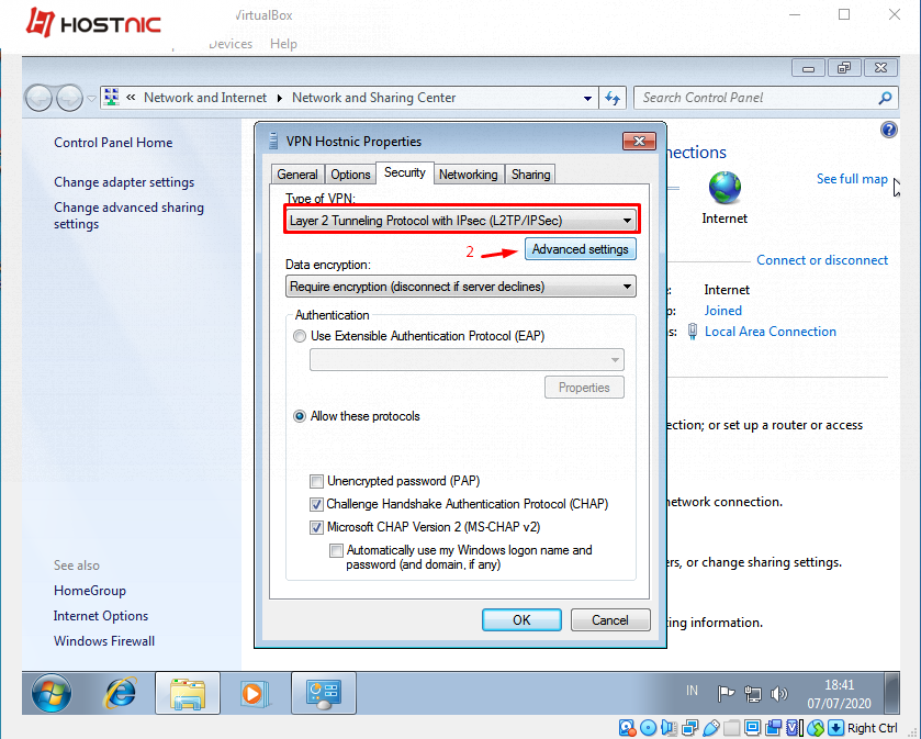 Cara setting VPN L2TP di Windows 7 - Hostnic.id