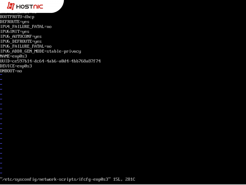 Cara setting ip static di CentOS 7 - Hostnic.id